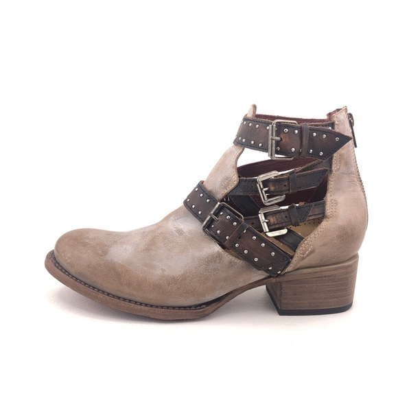 Freebird by Steven | Shoes | Freebird By Steven Belgium Taupe Leather Ankle Booties | Poshmark